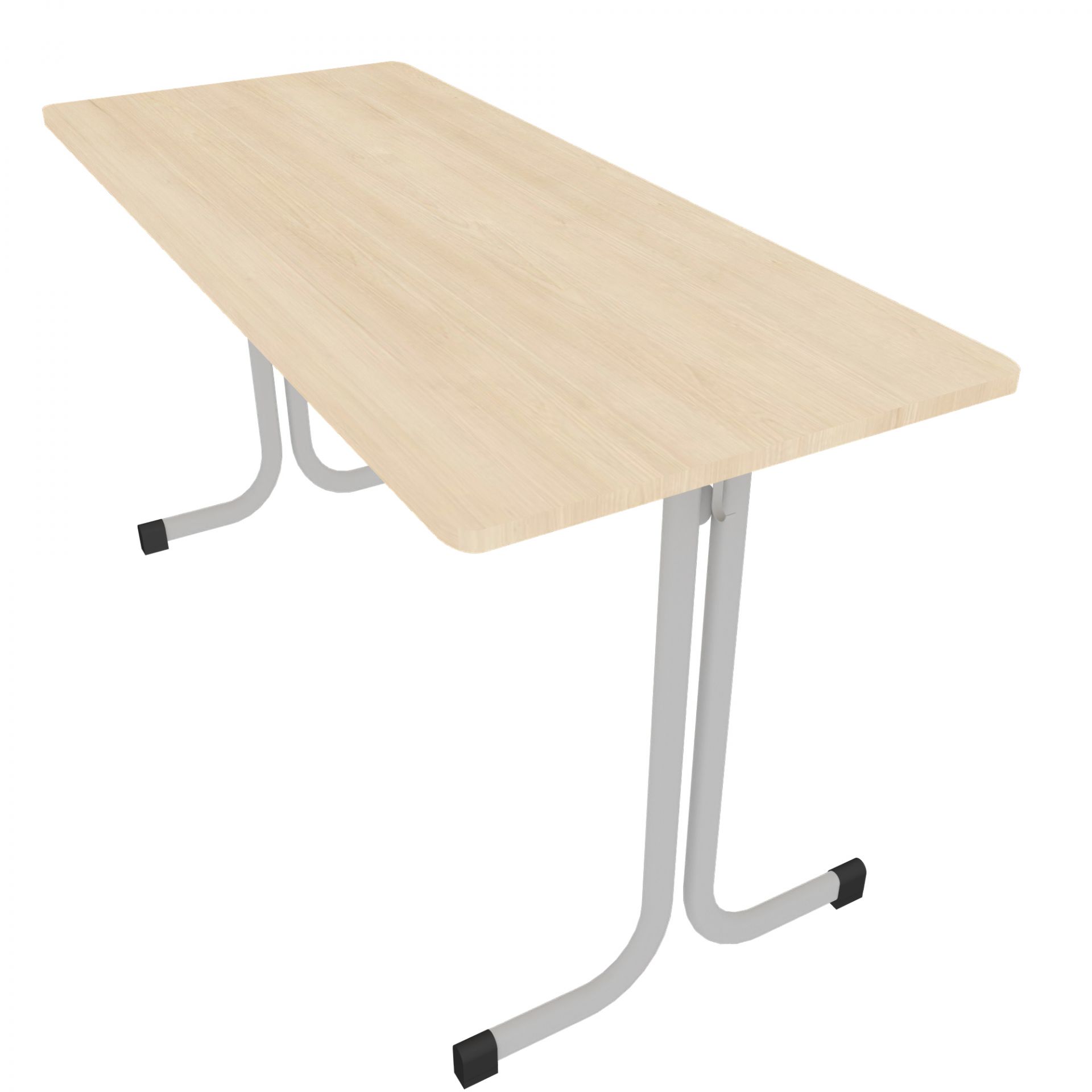 Schülerschreibtisch Holz mit Mittelsäulengestell | Niesky Möbelshop